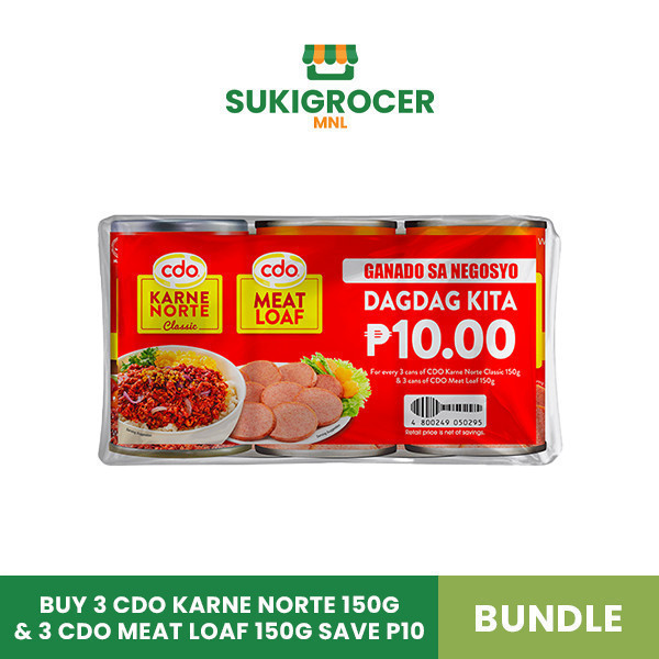 Buy 3 CDO Karne Norte 150G & 3 CDO Meat Loaf 150G Save P10 Bundle ...