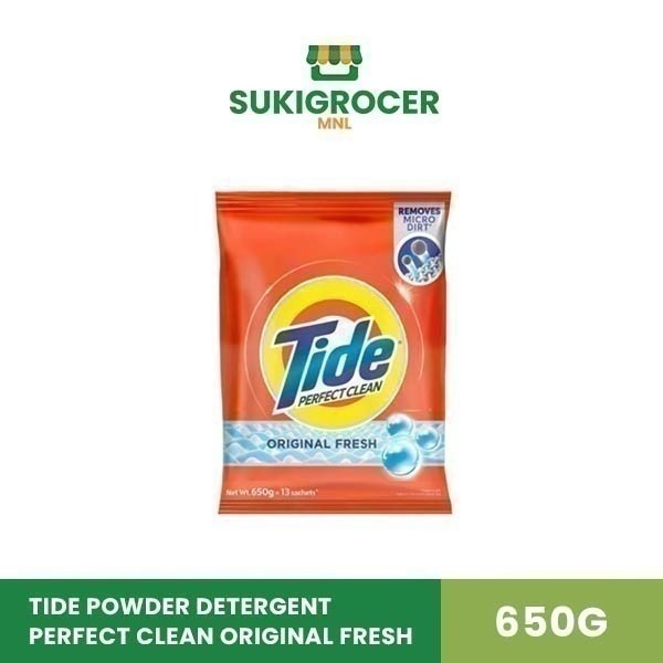 Tide Powder Detergent Perfect Clean Original Fresh 650g | Shopee Philippines