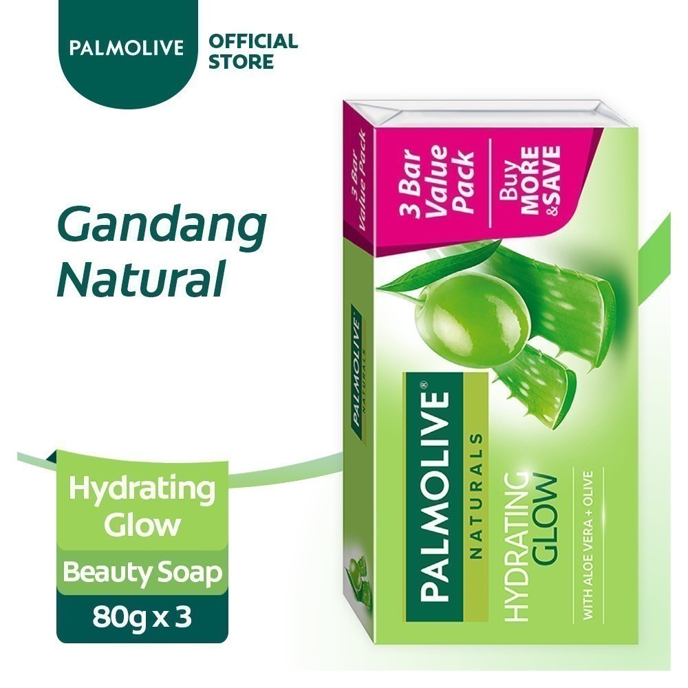 [ADD-ON] Palmolive Naturals Hydrating Glow Beauty Bar Soap 80g 3-Bar Value Pack | Shopee Philippines