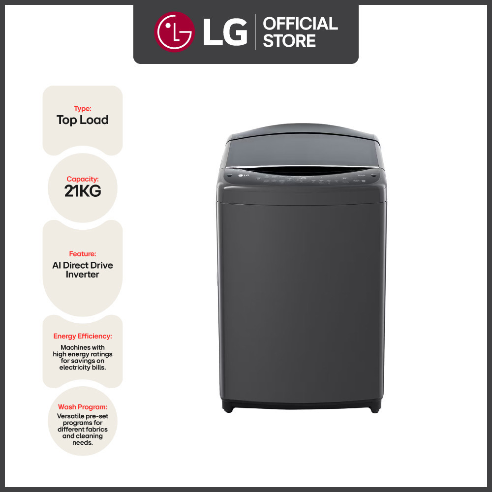 LG Top Load Washing Machine - 21 KG Top Loading Washing Machine, AI ...