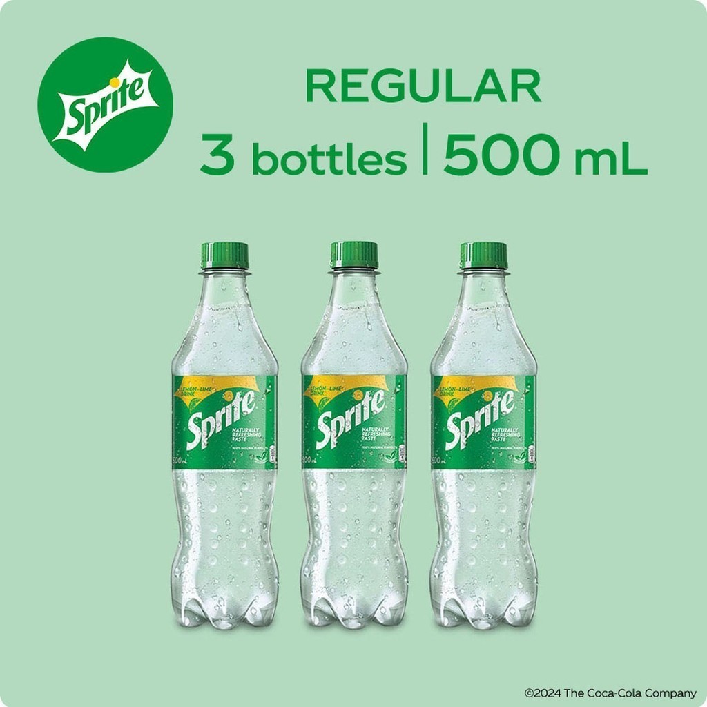 Sprite Regular 500mL - Pack of 3 (EXPIRING: October 31, 2025) | Shopee ...