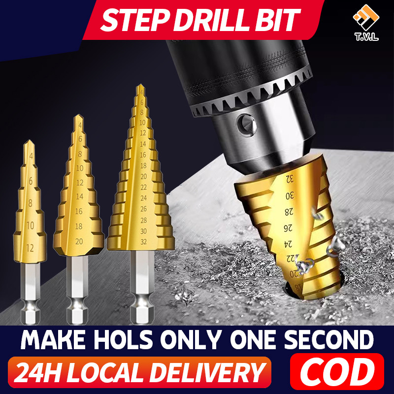 3pcs HSS Drill Bit Set 4-12mm/4-20mm/4-32m for Wood Plastic Metric ...