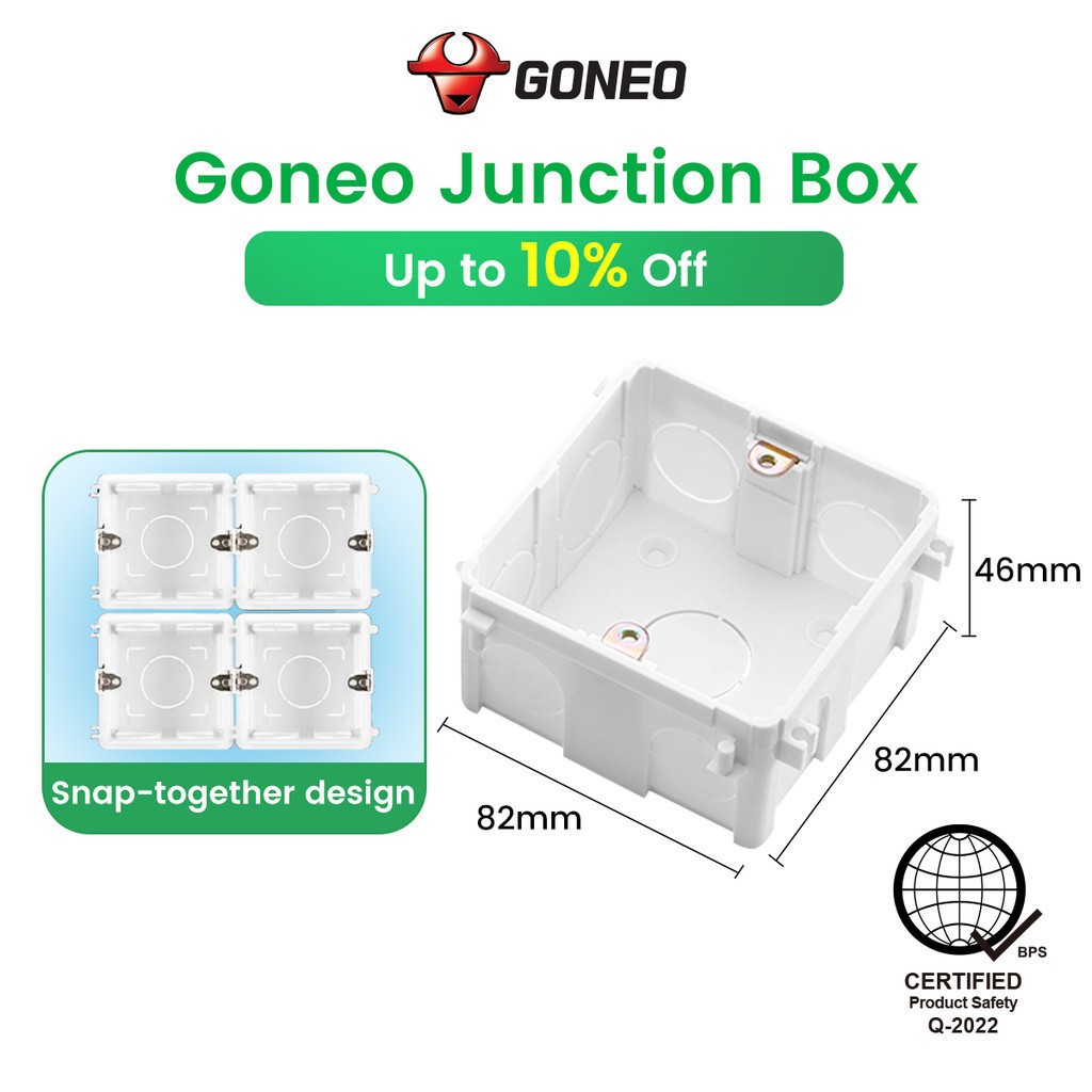 BULL H1 Utility Box Junction Box Bottom Box / Square For Switch And ...