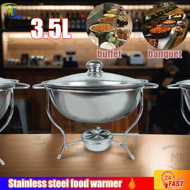 Stainless steel food warmer food display rack round hot pot rack ...
