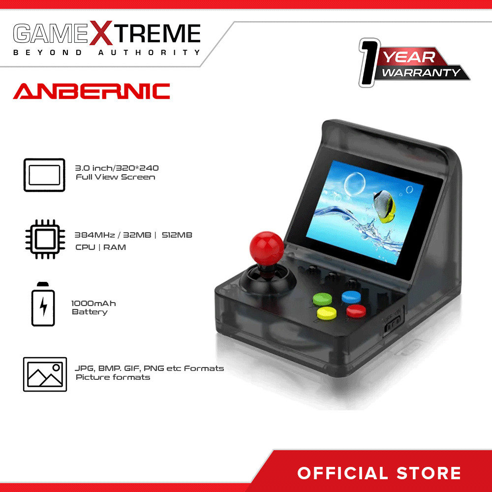 Anbernic Retro Arcade 32-Bit Mini Portable Game Console with 512 Games ...