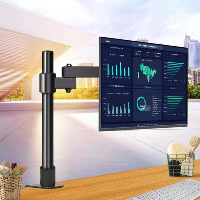 Monitor Stand Adjustable Height Monitor Desk Mount 14-27 inches ...