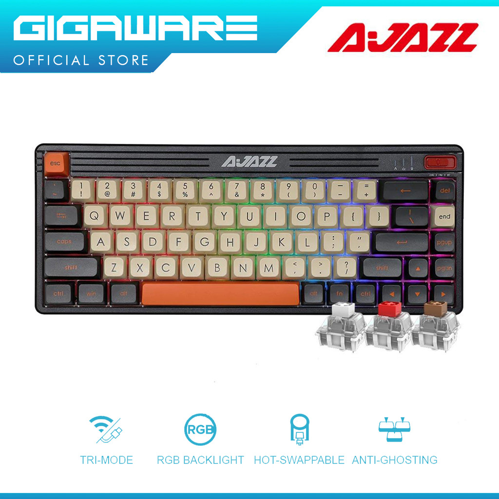 Ajazz K690T Wireless Mechanical Keyboard Tri-Mode 69 Keys 65% Hot ...