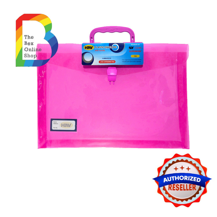 HBW EXPANDABLE PLASTIC ENVELOPE WITH HANDLE | Shopee Philippines