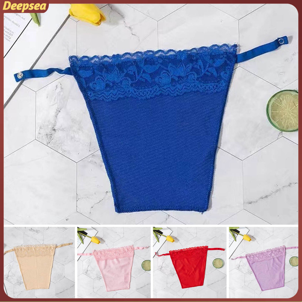 [deepsea] Bra Insert Wrapped Cloth Chest Tube Top Breathable Lace Chest ...