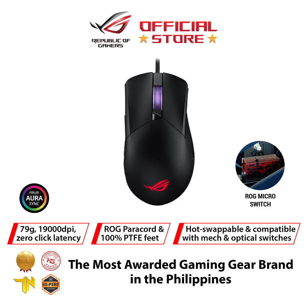 ASUS ROG Gladius III gaming mouse (specially tuned 19,000 dpi sensor ...