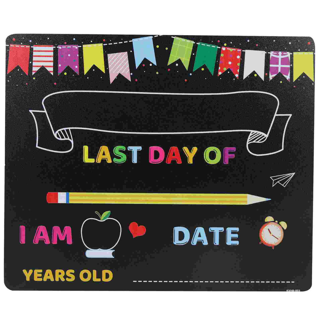 Double-sided School Board First Day of Preschool Sign Children Chalk ...