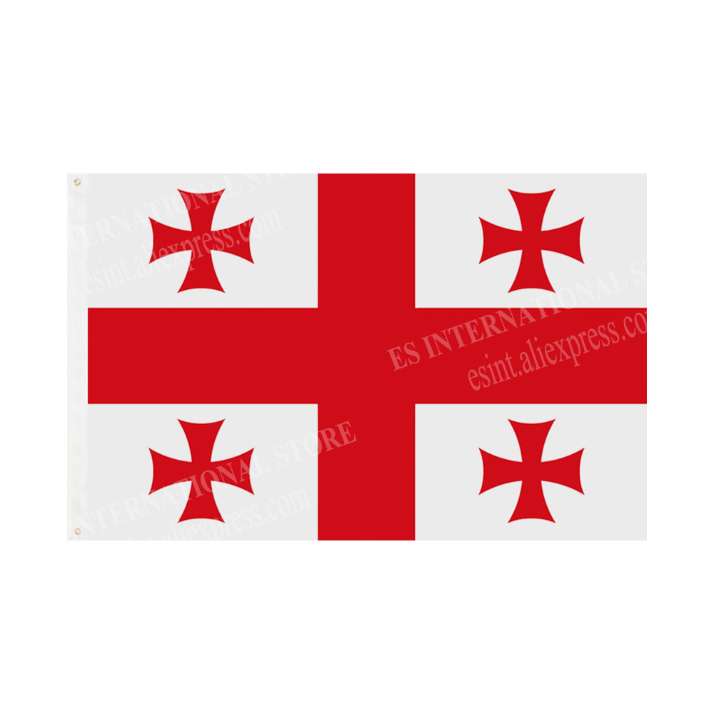 Georgia Flag National Polyester Banner Flying 90 x 150cm 3 x 5ft All ...