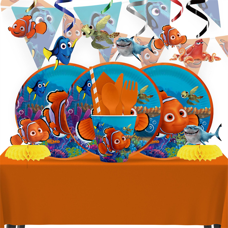 Finding Nemo Theme Disposable Tableware Birthday Party Decorations ...