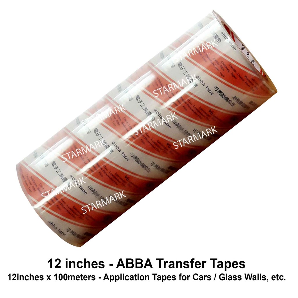 1 Roll Abba Application Tape 12 inches Transfer Tapes Clear - 12 inches ...