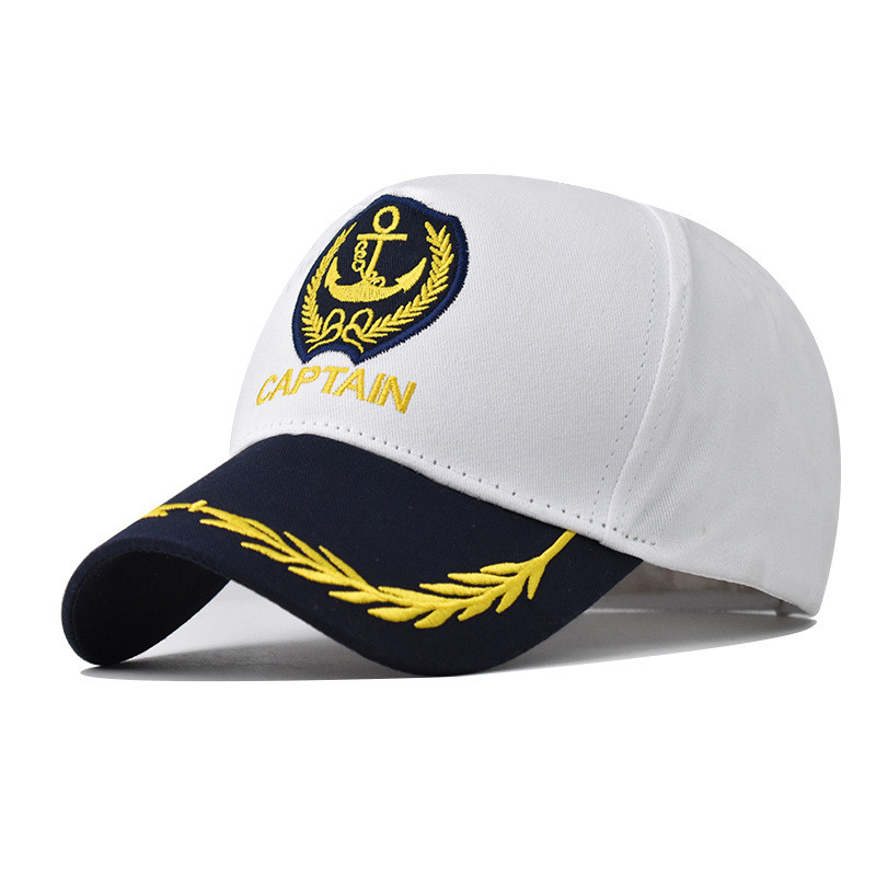 Men Women Baseball Caps Nautical Marine Sailor Navy Captain Hats ...