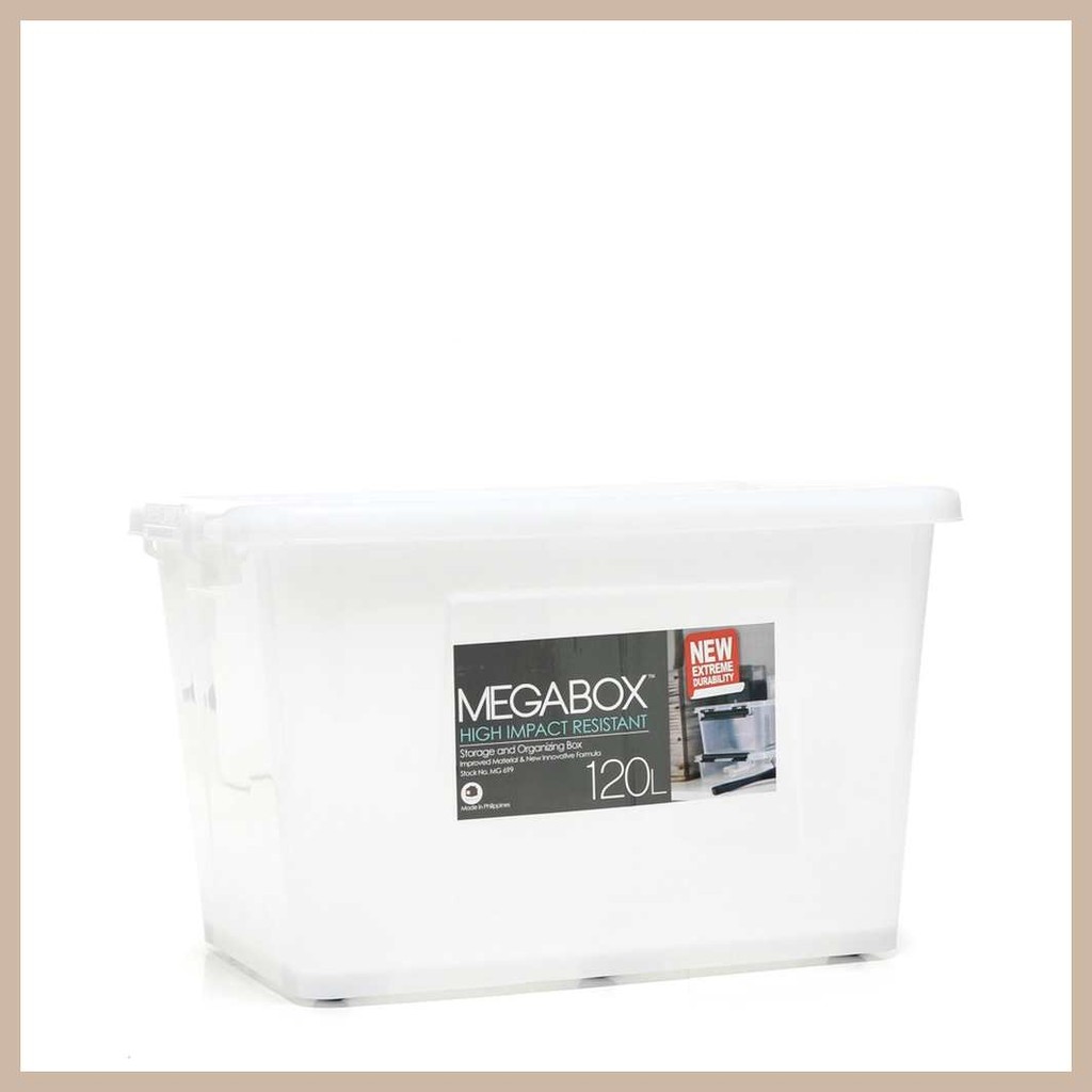 Megabox;K.Storage|X=and(P=Organizing}S)Box>o}120L | Shopee Philippines