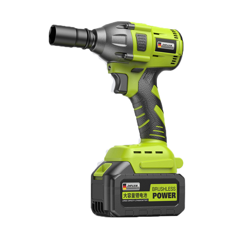 Brushless Electric Wrench 21V Lithium High Torque Impact Wind Cannon ...
