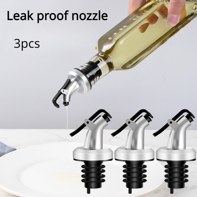 3pcs Olive Oil Spouts Oil Vinegar Bottle Stopper Spout Leakproof Nozzle ...