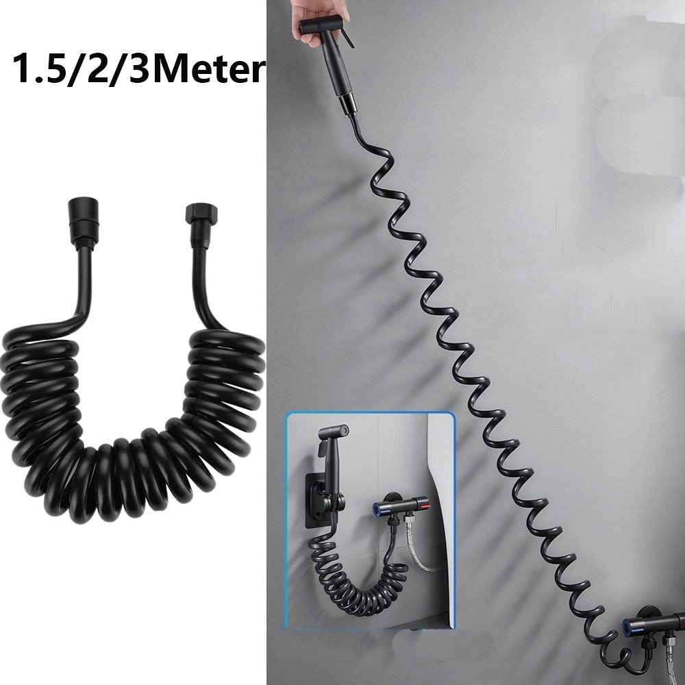 1.5/2/3 Meter Flexible Spring Shower Hose Telephone Line Style Large ...