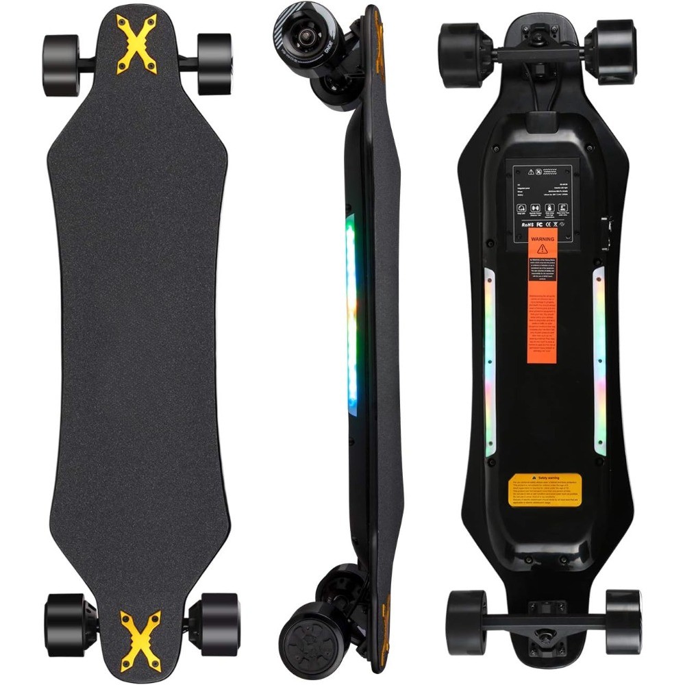 Electric Skateboard, Electric Long Board with Remote Control, 900W ...