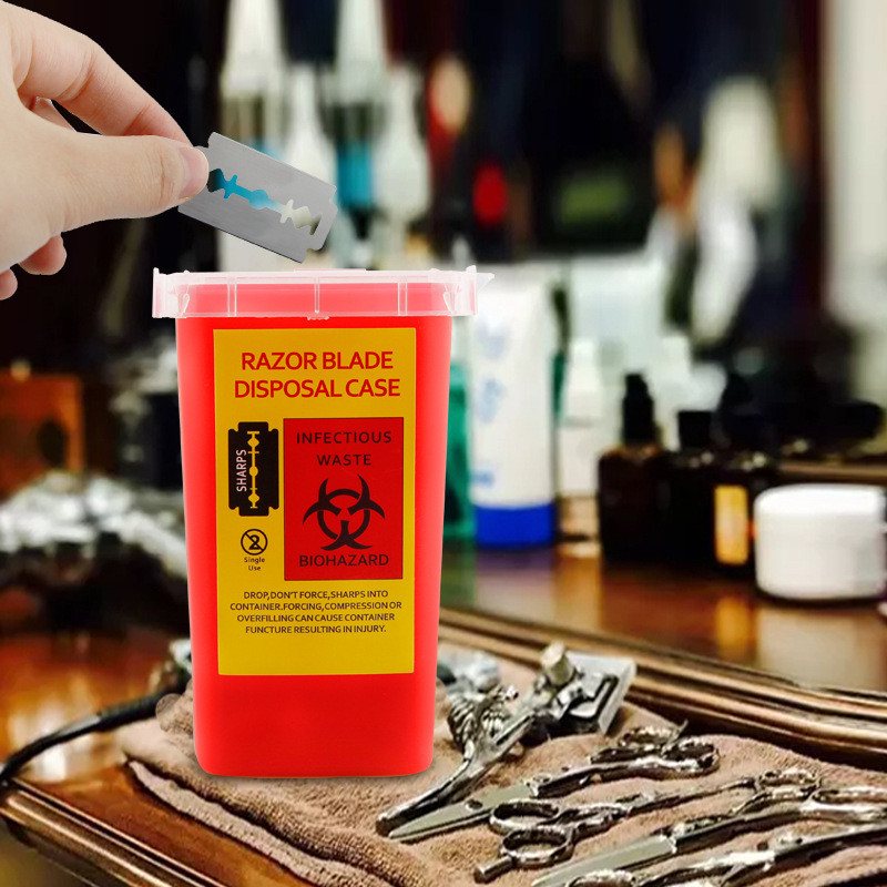 3 Colors Blade Recycling Bin Barber Shop Accessories Shaving Razor ...