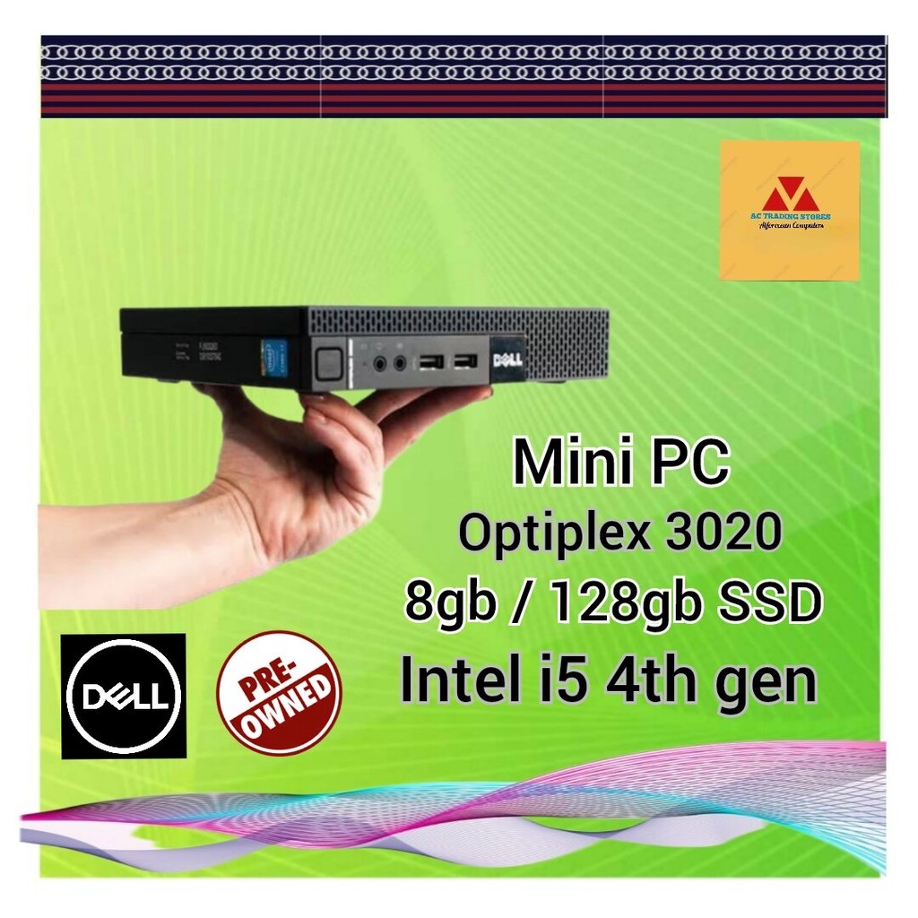 INTEL I5 4TH GEN MINI CPU / 8GB / 128GB SSD / DELL MINI I5 4TH GEN ...