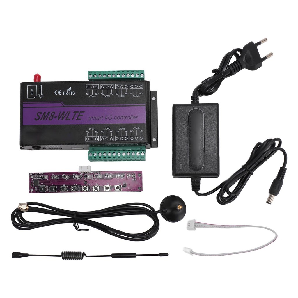 ⊰GSM Gate Opener 8 Channel 4G Mobile Phone Access Controller Remote ...
