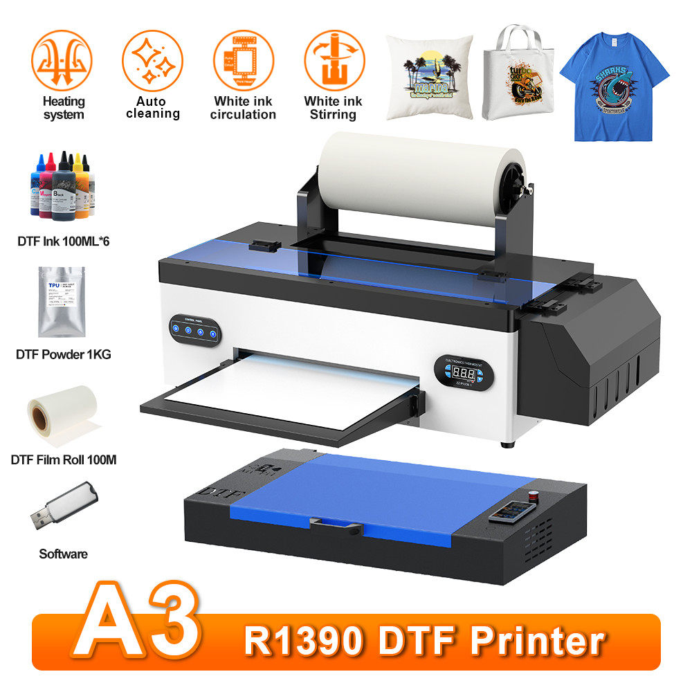 A3+ R1390 DTF Printer T-shirt Printing Machine A3 DTF Impresora With ...