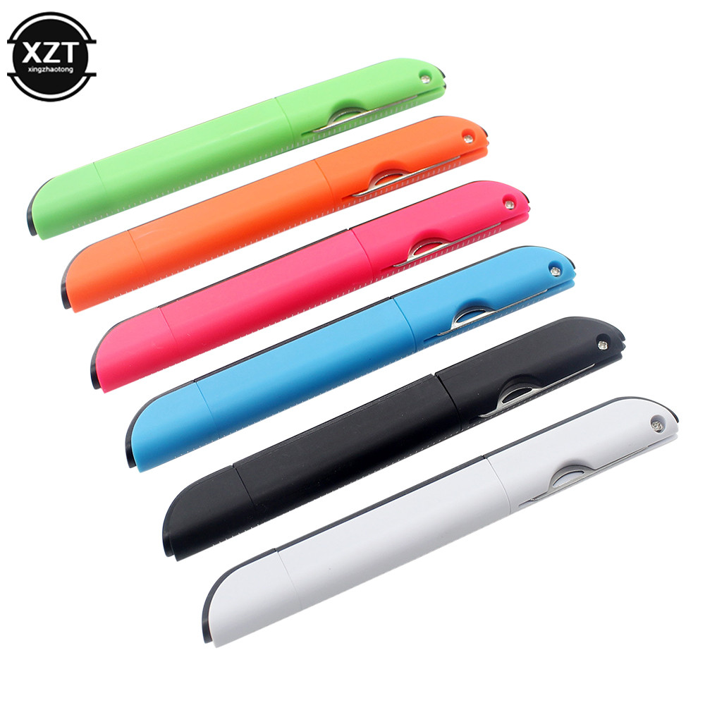 A Multifunction Creative Ballpoint Pen Folding Scissors Knife Ruler ...
