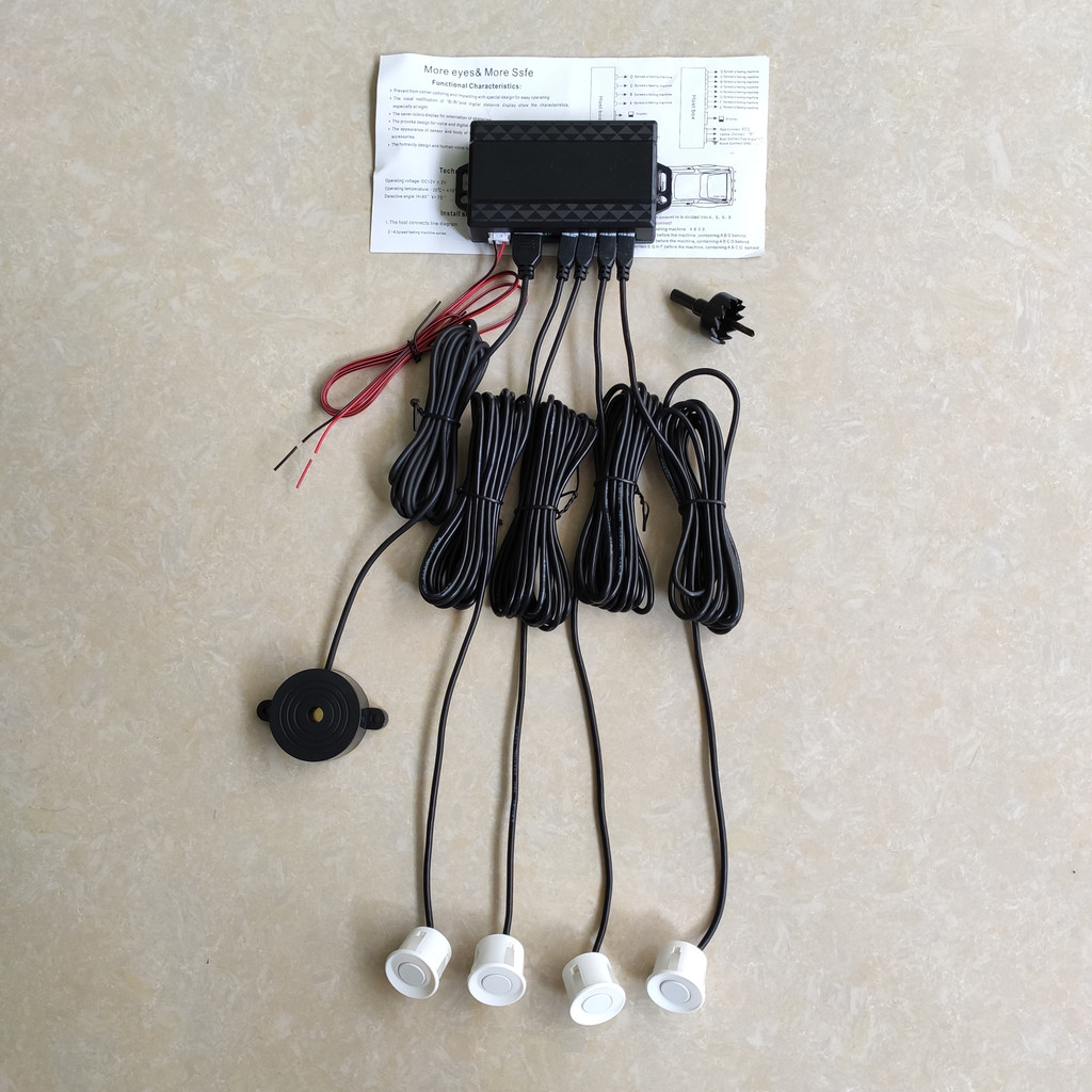 웃Auto Reverse Radar with 4 6 8 Parking Sensors Car Ultrasonic Front ...
