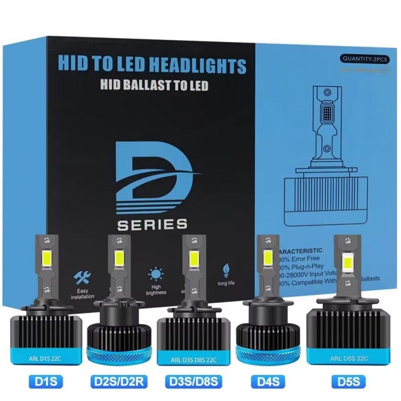 【High power 55W dual copper tube car LED headlight D1s/D2S/D3S/G4S/D5 S ...