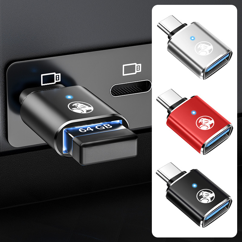 Car USB Adapter Charging Converter TypeC to USB 3.0 LDE Light ...