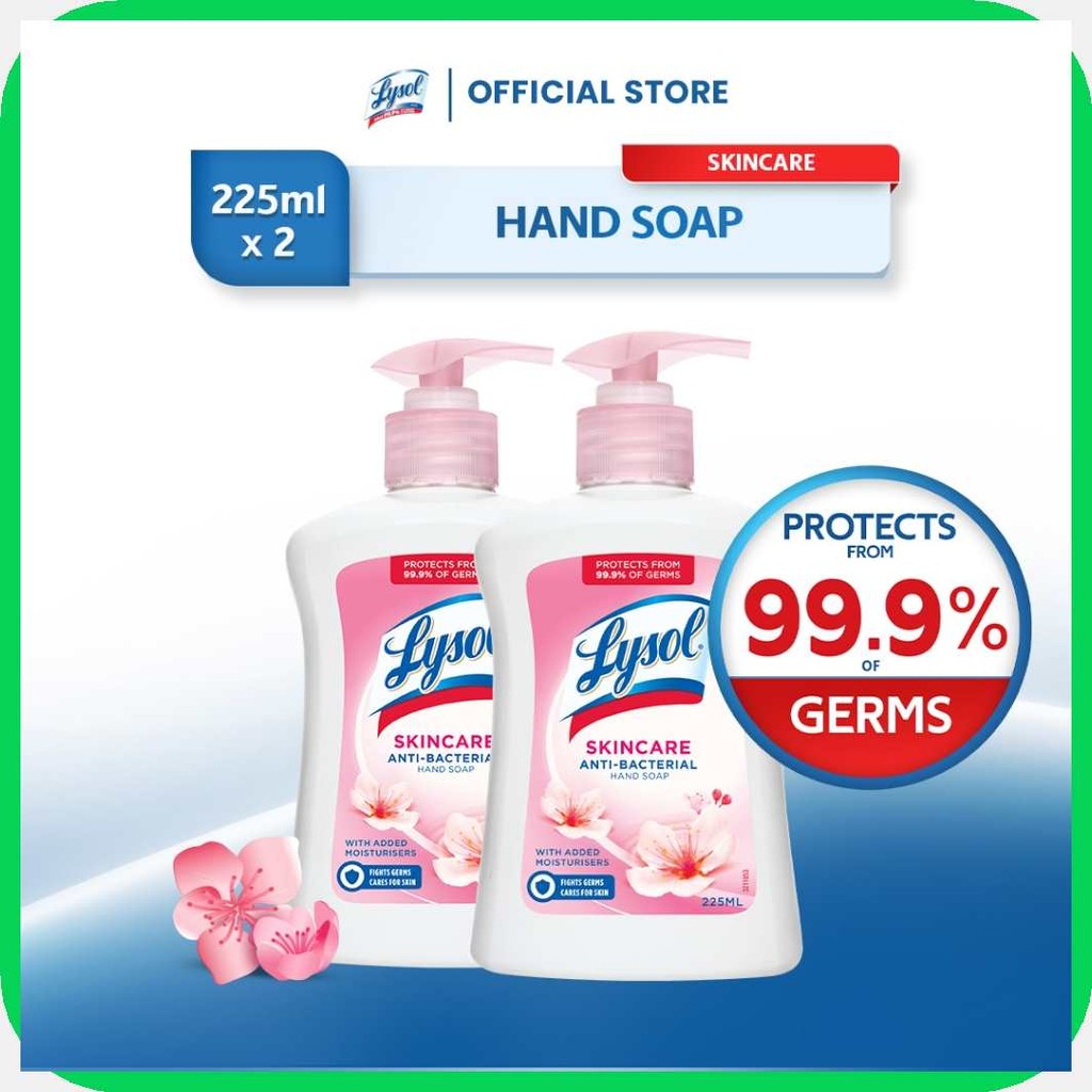 Lysol~g.Antibacterial[E(Hand&xk`u%Soap&Skincare`Jw&FS`Twin&Pack ...