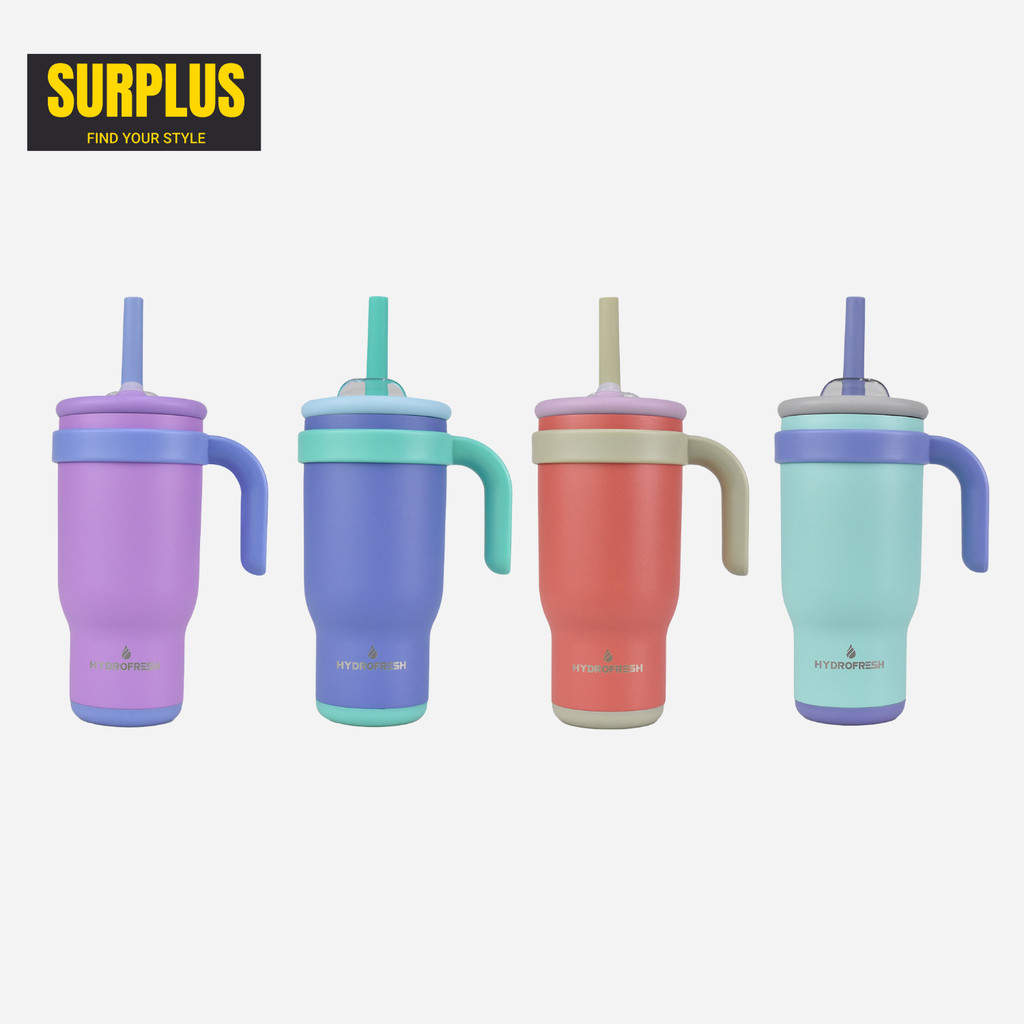Surplus Kids Stainless Steel Flask With Straw And Handle 540mL | Shopee Philippines