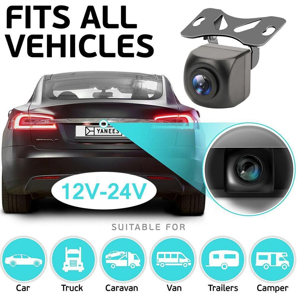 ☜1080p HD Car Rear View Camera 4-pin Waterproof Night Vision Fish Eye ...