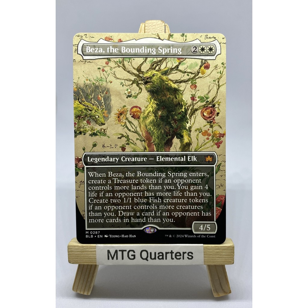 Pr0xy Card - Beza, the Bounding Spring (Borderless) | Bloomburrow (BLB ...