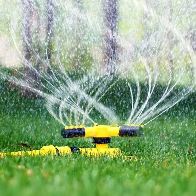 Lawn Sprinklers 360 Degree Automatic Rotation Series Spray Evenly ...
