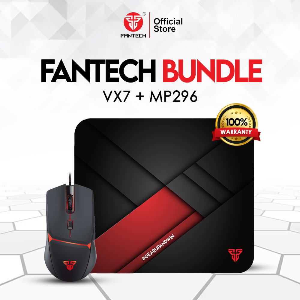 Fantech VX7 Crypto Macro Gaming Mouse Bundle with MP296 Gaming Mousepad | Shopee Philippines