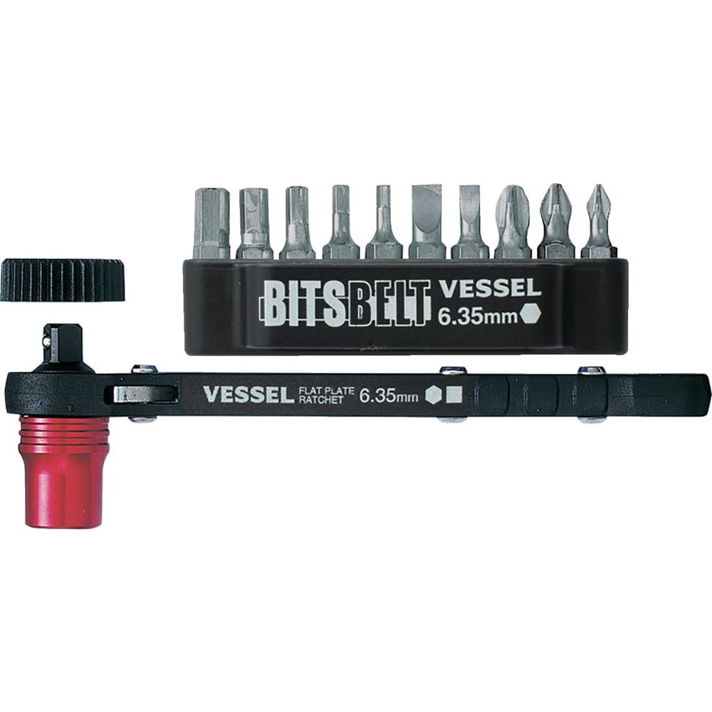 VESSEL TD-73MC plate ratchet driver set (1 screw catch, 10 Phillips ...