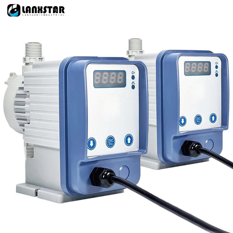 Electromagnetic Diaphragm Metering Pump Dosing Pump 1-20L/H Acid Chemical Chlorine Metering ...