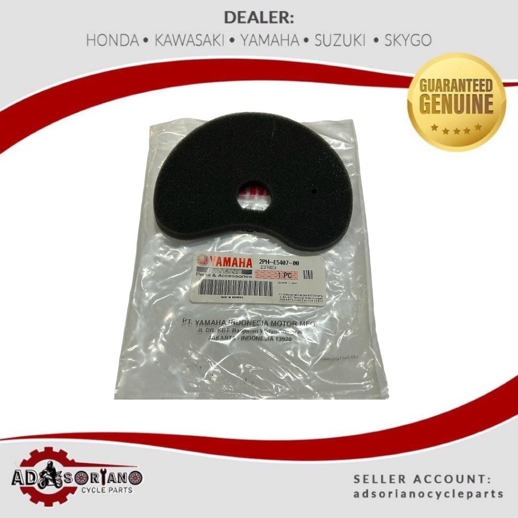 YAMAHA MIO i 125 AIR FILTER ELEMENT FOAM 2PH-E5407-00 | Shopee Philippines
