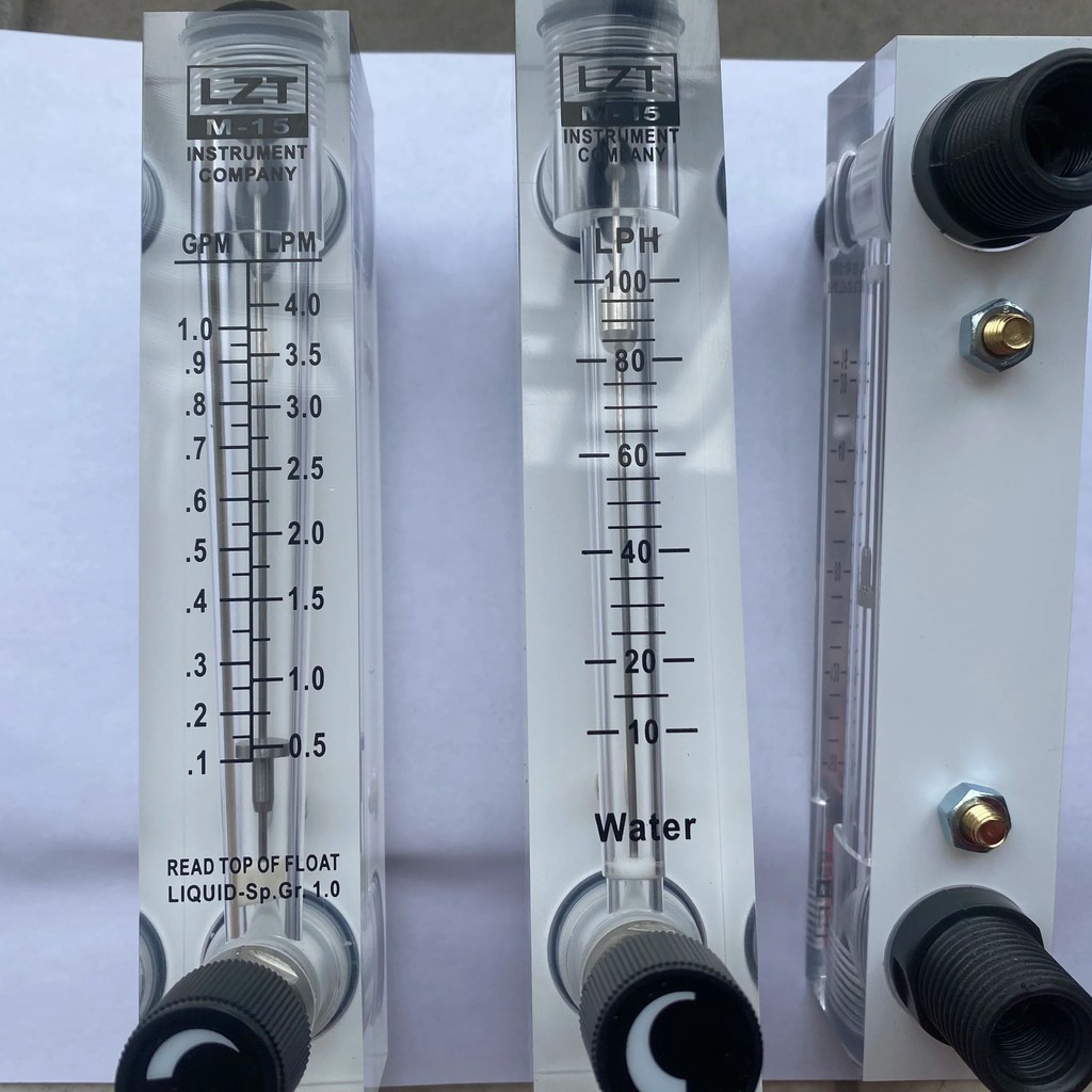 ♠LZT-M15 PMMA Liquid Flowmeter Water Flow Meter Panel Rotameter With ...