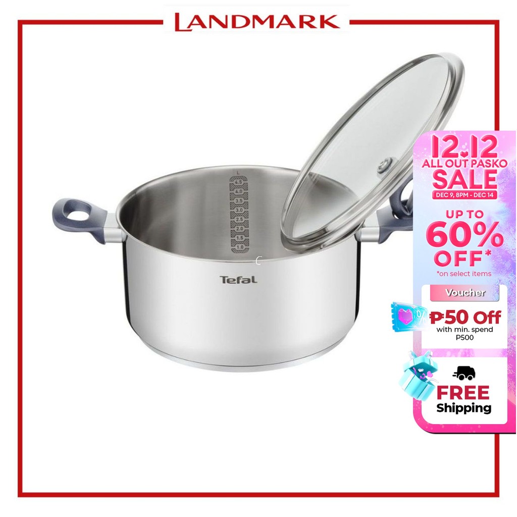 Tefal Daily Cook Max Collection Stew Pot with Glass Lid | Shopee ...
