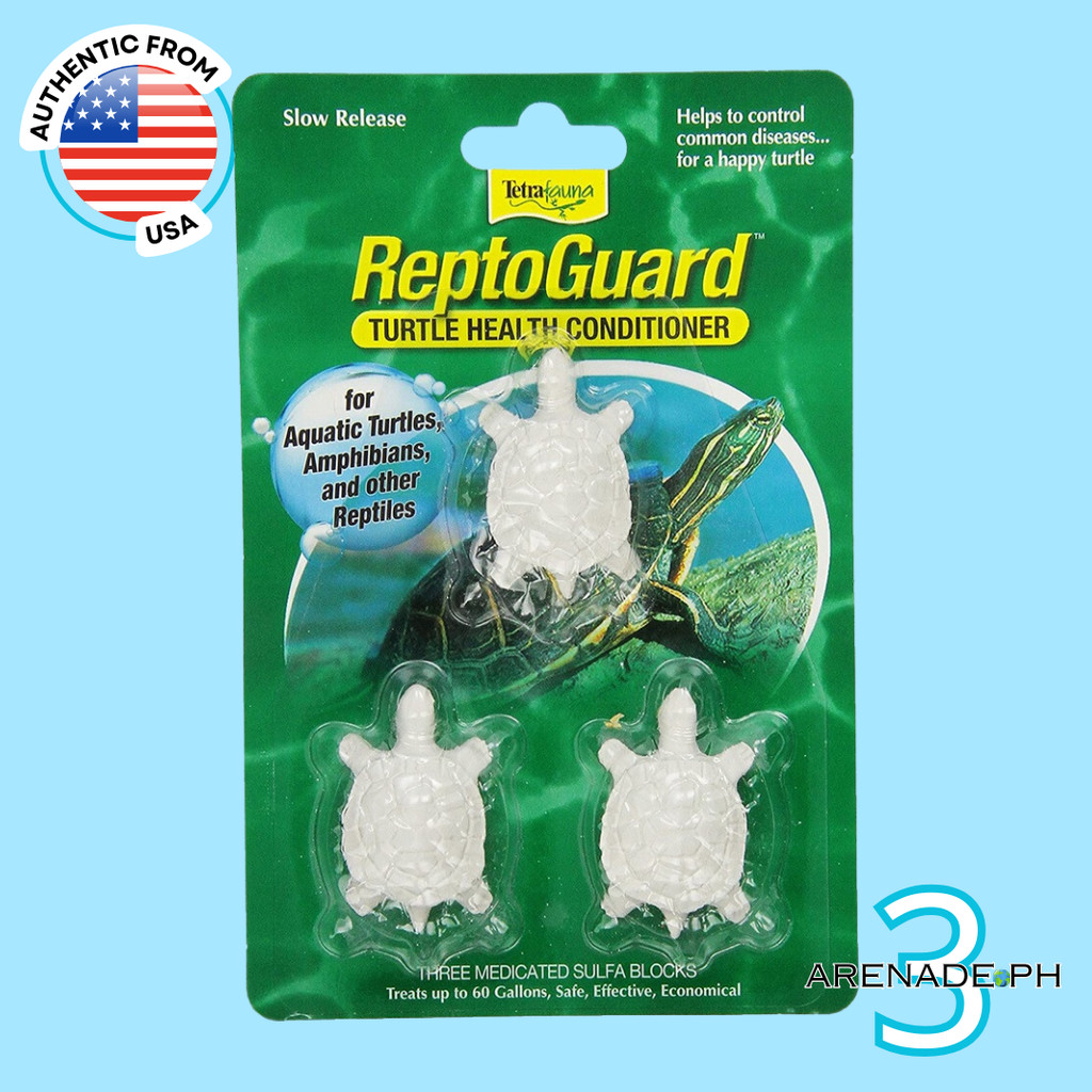 TetraFauna ReptoGuard Turtle Health Conditioner, 3 Count (Slow Release ...