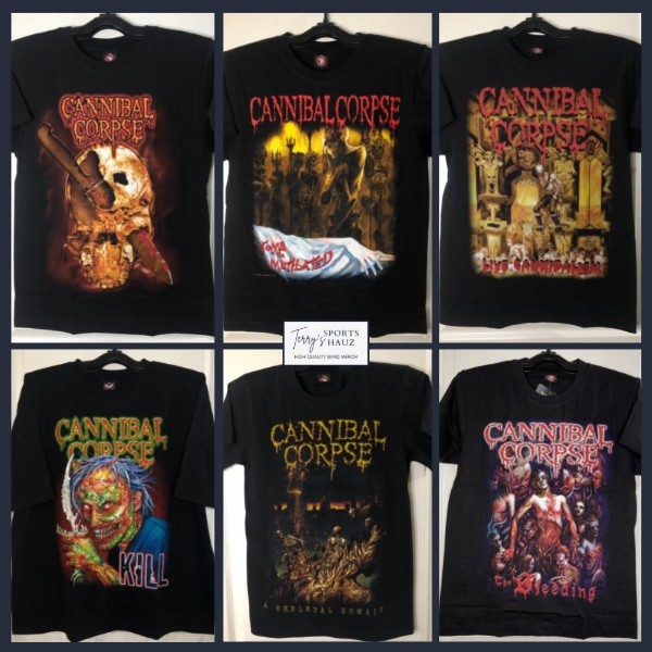 CANNIBAL CORPSE BAND SHIRTS DEATH METAL ROCK YEAH PART 1 | Shopee ...
