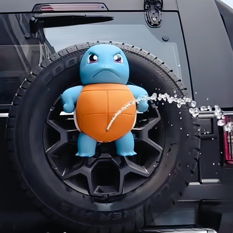 ☾New Hottoys Anime Pokemon Squirtle Will Spray Water Jenny Turtle Car ...