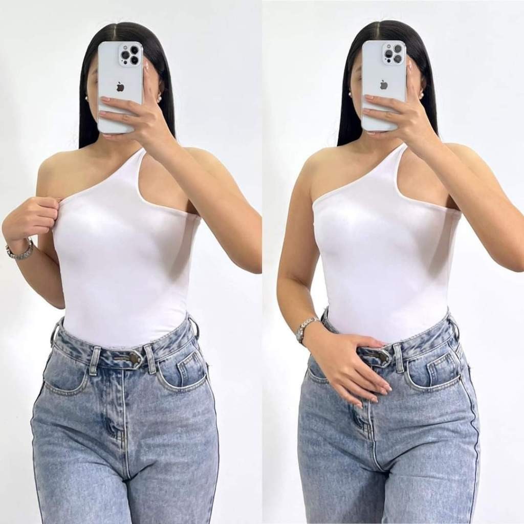 Risa One Side Tank Double Lining Casual Basic Top For Women Womenswear ...