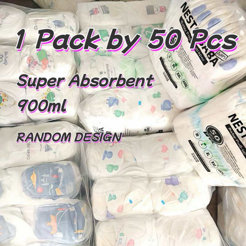 Japan 50pcs Pull-up Pants Unisex Ultra thin and dry Breathable Korean Baby Diaper M L XL XXL ...