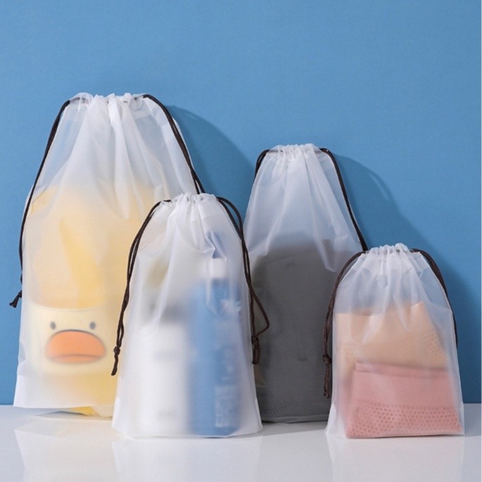 Seal Frosted Storage String Bag Waterproof Travel Packing for Clothes ...