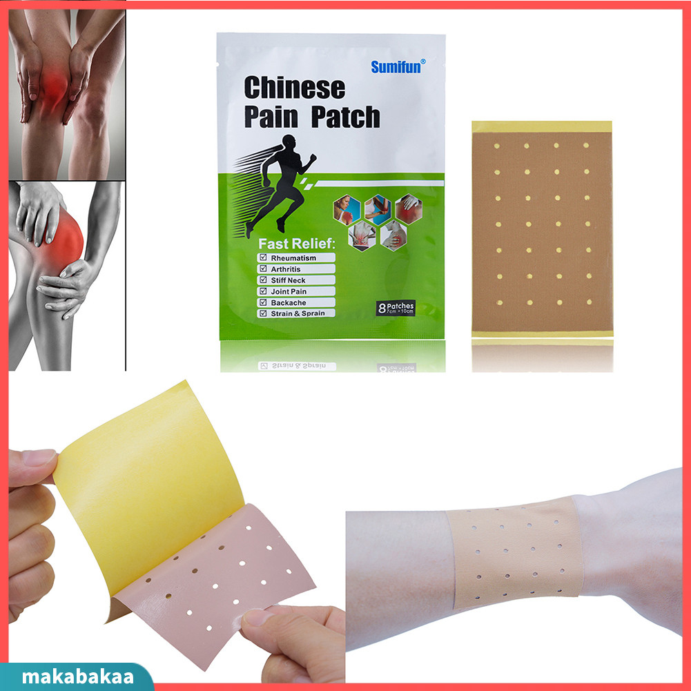 (makabakaa) 8Pcs Shoulder Anti-inflammatory Analgesic Paste Pain ...